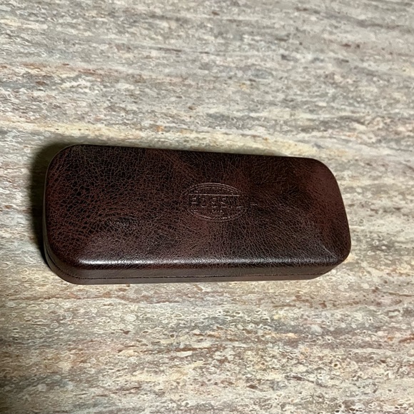Fossil | Accessories | Fossil Brown Hard Eyeglasses Case | Poshmark